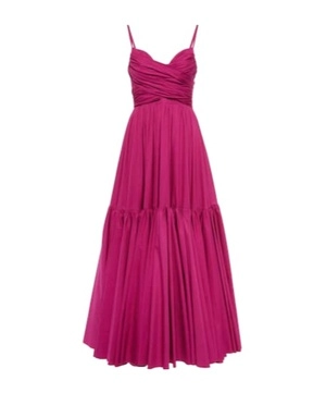 Giambattista Valli Tiered Cotton Poplin Gown - Pink