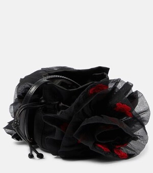 Magda Butrym Floral Satin Bucket Bag