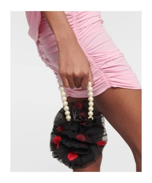 Magda Butrym Floral Satin Bucket Bag