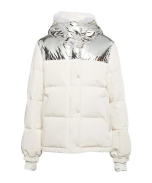 YVES SALOMON Shearling-trimmed Down Jacket - White