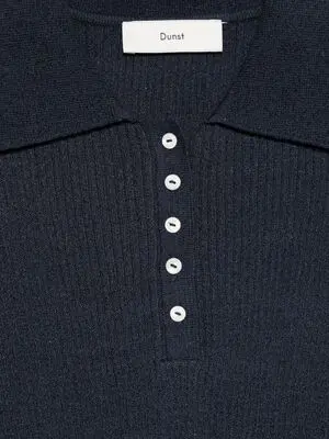 DUNST Short-sleeved Knit Polo Shirt
