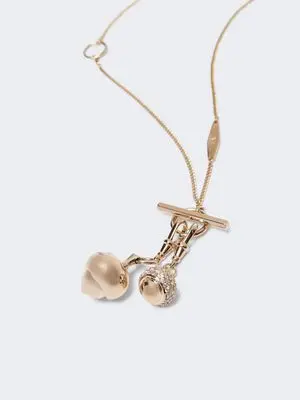 Max Mara Long Necklace With Pendants