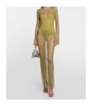 Galvan Gloria Crystal-embellished Maxi Dress