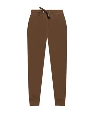 AMI Paris Drawstring Cuffed Track Pants - Brown