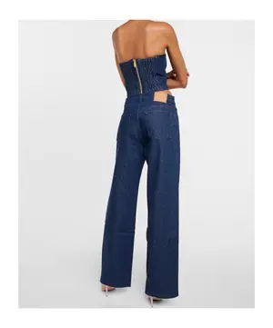 Magda Butrym Denim Bustier Top