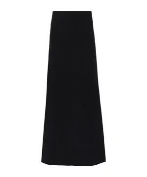 ANN DEMEULEMEESTER Virgin Wool Maxi Skirt - Black