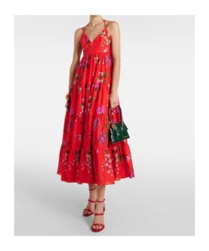 Erdem Floral Cotton-blend Midi Dress