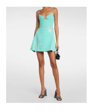 David Koma Crystal-embellished Minidress