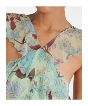Stella McCartney Tiered Printed Silk Minidress