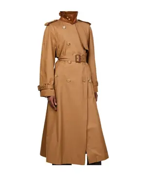 Chloé High-necked Long-sleeved Trench Coat