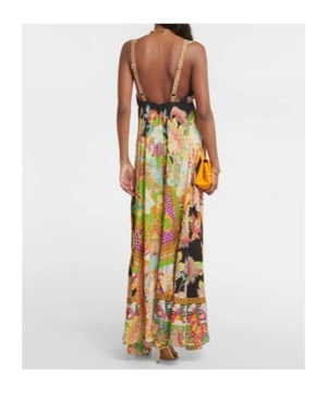 Camilla Printed Silk Maxi Dress