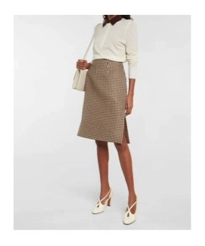 EMILIA WICKSTEAD Noah Houndstooth Pencil Skirt