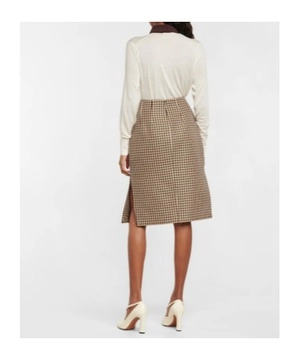 EMILIA WICKSTEAD Noah Houndstooth Pencil Skirt