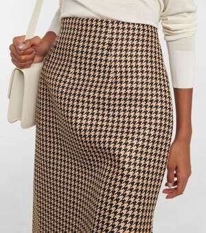 EMILIA WICKSTEAD Noah Houndstooth Pencil Skirt