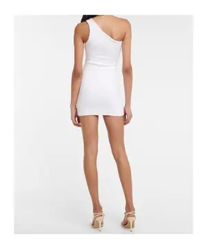 Wardrobe.NYC Asymmetrical One-shoulder Neckline Dress