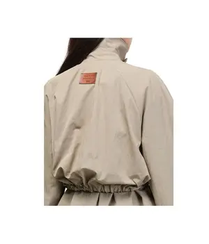 Acne Studios Long-sleeved Trench Coat With Detachable Collar - Nude