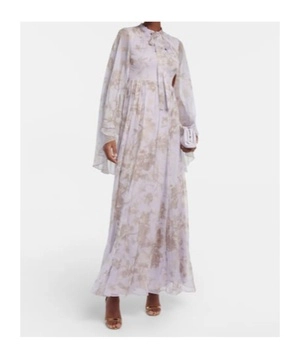 Erdem Chiara Printed Silk Gown