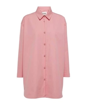 JIL SANDER Cotton Poplin Shirt - Pink