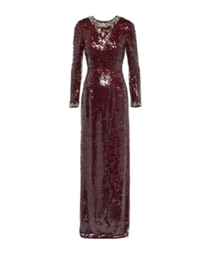 Erdem Yoanna Sequined Open-back Gown - Red