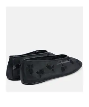 Magda Butrym Embroidered Mesh Ballet Flats