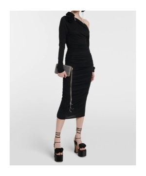 Magda Butrym Appliqué Satin Platform Sandals
