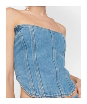 Magda Butrym Denim Bustier