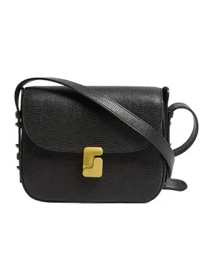 Soeur Flap Shoulder Bag - Black
