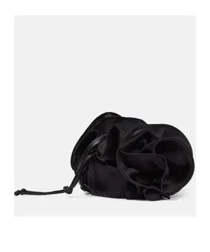 Magda Butrym Ruched Satin Shoulder Bag
