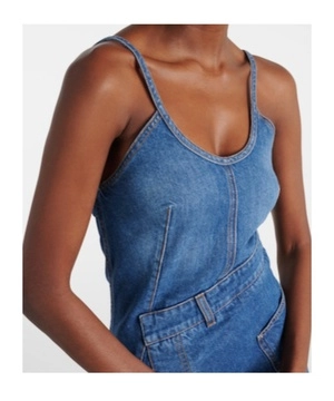J.W.ANDERSON Asymmetric Denim Midi Dress