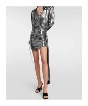 Magda Butrym Appliqué Metallic Blouse - Black