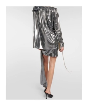 Magda Butrym Appliqué Metallic Blouse - Black