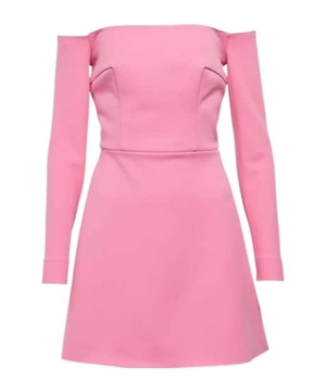EMILIA WICKSTEAD Crepe Off-the-shoulder Mini Dress