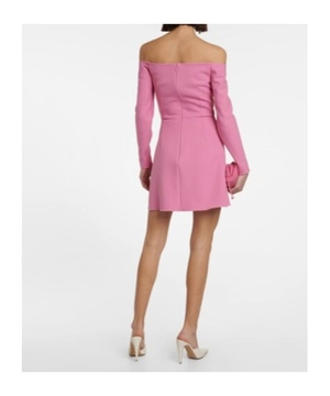 EMILIA WICKSTEAD Crepe Off-the-shoulder Mini Dress