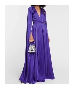 SAFIYAA LONDON Bridal Chiffon Cape Gown
