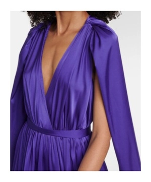 SAFIYAA LONDON Bridal Chiffon Cape Gown