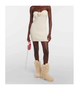 Magda Butrym Shearling Lace-up Boots