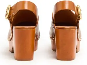 Chloé Round-toe High-heeled Sandals