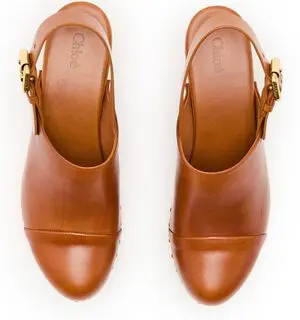 Chloé Round-toe High-heeled Sandals