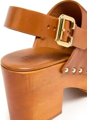 Chloé Round-toe High-heeled Sandals