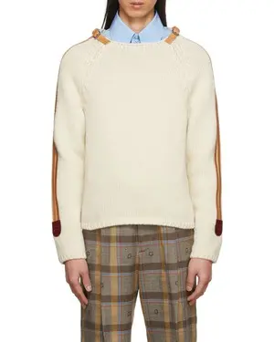 Gucci Buckle-strap Wool Jumper