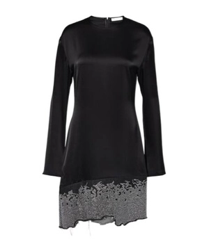J.W.ANDERSON Deconstructed Satin Minidress - Black