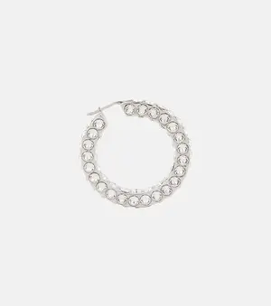 Amina Muaddi Jahleel Crystal-embellished Hoop Earrings