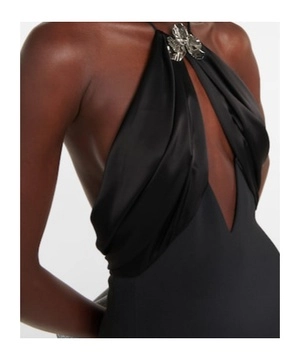 David Koma Embellished Halter-neck Minidress