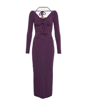 Altuzarra Fotia Cutout Jersey Gown - Purple