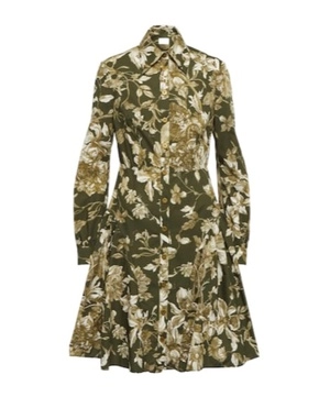 Erdem Apolonia Printed Cotton Shirt Dress