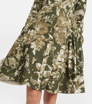 Erdem Apolonia Printed Cotton Shirt Dress