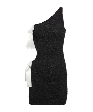 Giambattista Valli Cutout Bow Minidress - Black