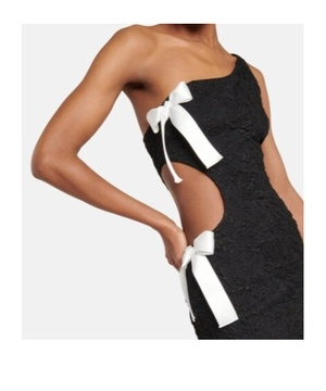 Giambattista Valli Cutout Bow Minidress