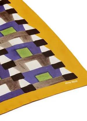 Miu Miu Printed Scarf