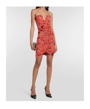 Magda Butrym Floral Ruched Minidress